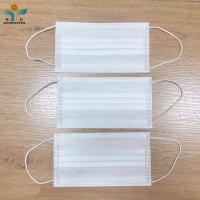 China Hospital Protective Nonwoven 3ply Face Mask Disposable Blue EarLoop for sale