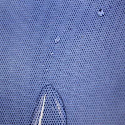 China Waterproof SMS SMMS Non Woven Fabric For Operation Gown Blue White Color for sale