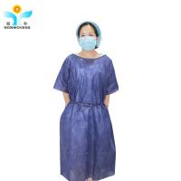 China Sms PP Nonwoven Fabric Medical Isolation Gown with Short Sleeve for sale