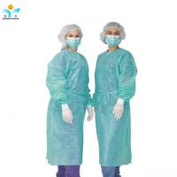 China Normal / Reinforced Hospital Disposable Isolation Gown 30-60gsm for sale