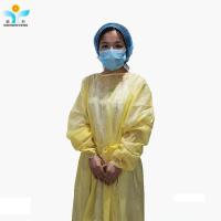 China Non Woven Fabric Anti Static Dust Proof  Protective Suit Operation Gown Lab Coat for sale