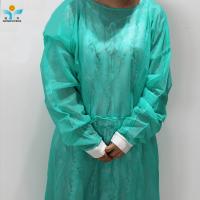 China Non Woven Fabric Anti Static Dust Proof  Protective Suit Operation Gown Lab Coat for sale