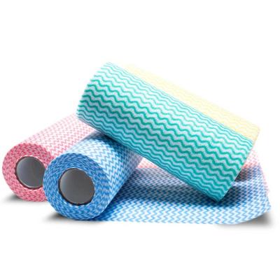 China Spunlace Non Woven Disposable Cleaning Kitchen Wipe Fabric Roll for sale