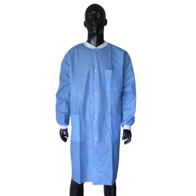 China Blue Or Customized XL Disposable Lab Coat Ideal For Laboratory Applications for sale