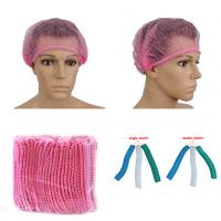 China Nursing Scrubs Hat Head Cover Nonwoven Clip Disposable Bouffant Caps for sale