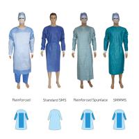 China 30gsm-50gsm Operating Room Gown SMS/SMMS/SSMMS Surgical Gown for sale