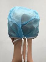 China Medical Disposable PP SMS Net Cap Non Woven Surgeons Doctors With Tie On for sale