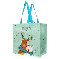 China Eco Shopping Tote Bag Reusable Christmas Non Woven Bag For Gift for sale