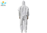 China Disposable White Protective Wear Type 5 Type 6 Standard Nonwoven fabric Men Coveralls for sale