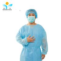 China 18gsm-40gsm PP+PE Disposable Isolation Gown Medical Patient Gown for sale