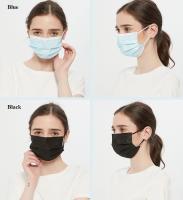 China Non Woven Blue 3 Ply Disposable Face Mask With Earloop for sale