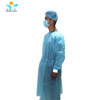 China Nonwoven SMS Disposable Isolation Gown Coverall Personal Protective for sale