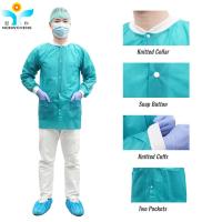 China Enduring Disposable Medical Coat Lightweight Nonwoven Sms Material for sale