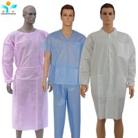 China 100pcs/Case Disposable Medical Lab Coat for Medical Usage for sale