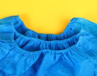 China Eco Friendly SMS Disposable Shoe Covers Anti Skid Rainproof for sale