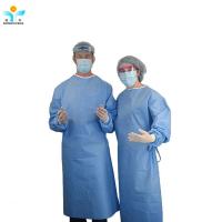 China 30gsm-50gsm Operating Room Gown SMS/SMMS/SSMMS Surgical Gown for sale