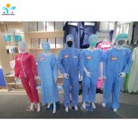 China Anti Alcohol Disposable Adult Hospital Gown Sms Medical Barrier Surgical Gown for sale
