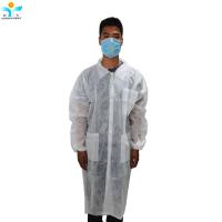 China 100pcs/Case Disposable Medical Lab Coat for Medical Usage for sale