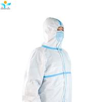 China OEM Approval CE Disposable Protective Coverall Elastic Cuff With Microporous Fabric for sale