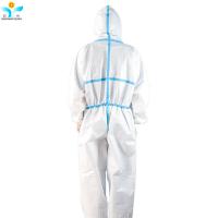 China OEM Approval CE Disposable Protective Coverall Elastic Cuff With Microporous Fabric for sale