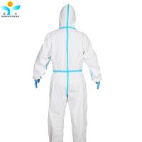 China En14605 Type 3 Disposable Protective Suits 65gsm Protective Clothing With Shoe Cover for sale