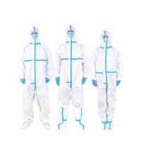 China Chemical Disposable Microporous Coverall Protective Hooded for sale