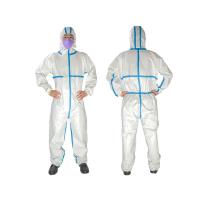 China Chemical Disposable Microporous Coverall Protective Hooded for sale