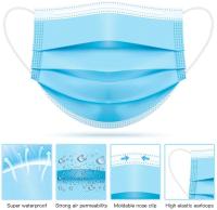 China Non Sterile 3 Ply Disposable Face Mask Melt Blown Medical Breathable for sale