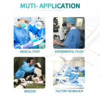 China 18-40gsm Medical Disposable Isolation Gown PP Spunbonded Non Woven Medical Gown for sale