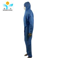 China 40gsm Disposable PP Protective Coverall Suit ISOt For Dust Proof Medical Using for sale