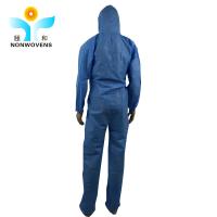 China 40gsm Disposable PP Protective Coverall Suit ISOt For Dust Proof Medical Using for sale