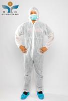 China ISO Hooded Disposable Protective Suits TNT SMS OEM Safety Coverall for sale