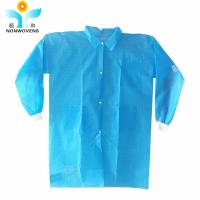 China SMS Material Disposable Lab Coat Elastic PP 25gsm With Different Color for sale