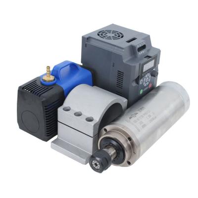 China CNC Milling Machine 2.2kW 220V Water Cooled Spindle Motor with 80mm Holder and Pump Kit for sale