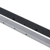China High precision C45 steel material helical gear rack in sliver and black color scheme for sale