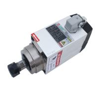 China 400HZ Frequency GDZ80*73-1.5 24000rpm Square Air Cooled Spindle Motor with Flange Design for sale