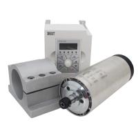 China Inverter Drive 1.5KW Air Cooled Spindle Motor Round Type 24000rpm 400HZ for Woodworking Engraving and Milling for sale