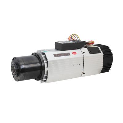 China High Speed 9KW Air Cooled CNC Spindle Motor with ISO30 Collect and 7.3Nm Maximum Torque for sale