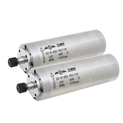 China High Frequency Water Cooled Spindle Motor 0.8kW ER11 Collect 400HZ 24000rpm GDZ65-800 for sale
