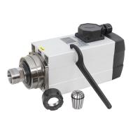 China 220v / 380v Fan Cooling 4.5kw 300hz ER32 Square Air Cooled Spindle Motor for CNC Router for sale