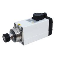 China 220v / 380v Fan Cooling 4.5kw 300hz ER32 Square Air Cooled Spindle Motor for CNC Router for sale