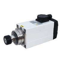 China 220v / 380v Fan Cooling 4.5kw 300hz ER32 Square Air Cooled Spindle Motor for CNC Router for sale