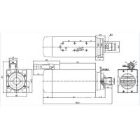 China 6KW GDF60-18Z-6.0 Air Cooled Spindle Motor for CNC Router 12.95KG and High Frequency for sale