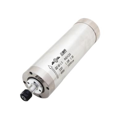 China 400HZ Frequency 1.5kw Water Cooled Spindle Motor for CNC Milling Machine 65mm Diameter for sale