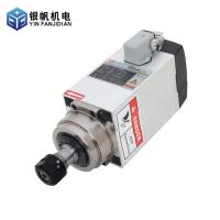 China Inverter Drive GDZ-93x82-1.5 18000rpm Square Air Cooled Spindle Motor with ER20 Collect for sale