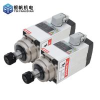 China Inverter Drive GDZ-93x82-1.5 18000rpm Square Air Cooled Spindle Motor with ER20 Collect for sale