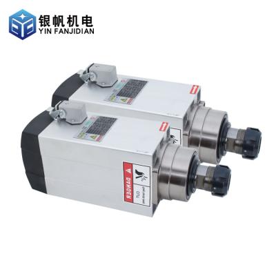 China 8A 2.38Nm 4.5kw 18000rpm Square Air Cooled Wood Carving Spindle Motor for CNC Machine for sale