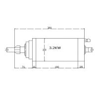 China 3.2kw 24000rpm Water Cooling ER20 Spindle Motor Inverter Drive for Optimal Efficiency for sale