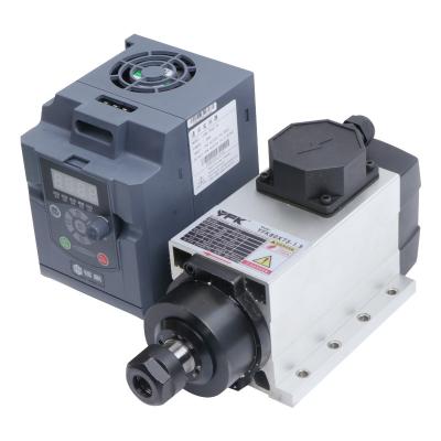 China 80*73 ER20 Square Spindle Motor With Flange 1.5KW Air Cooling 220V80V Cnc Motor for sale