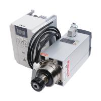 China 18000rpm High Frequency 220V/380V Wood Working Spindle for ER32 6KW Air Cooled Spindle for sale